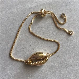Jewelry | 14k Gold Plated Cowrie Shell Boho Bracelet | Poshmark